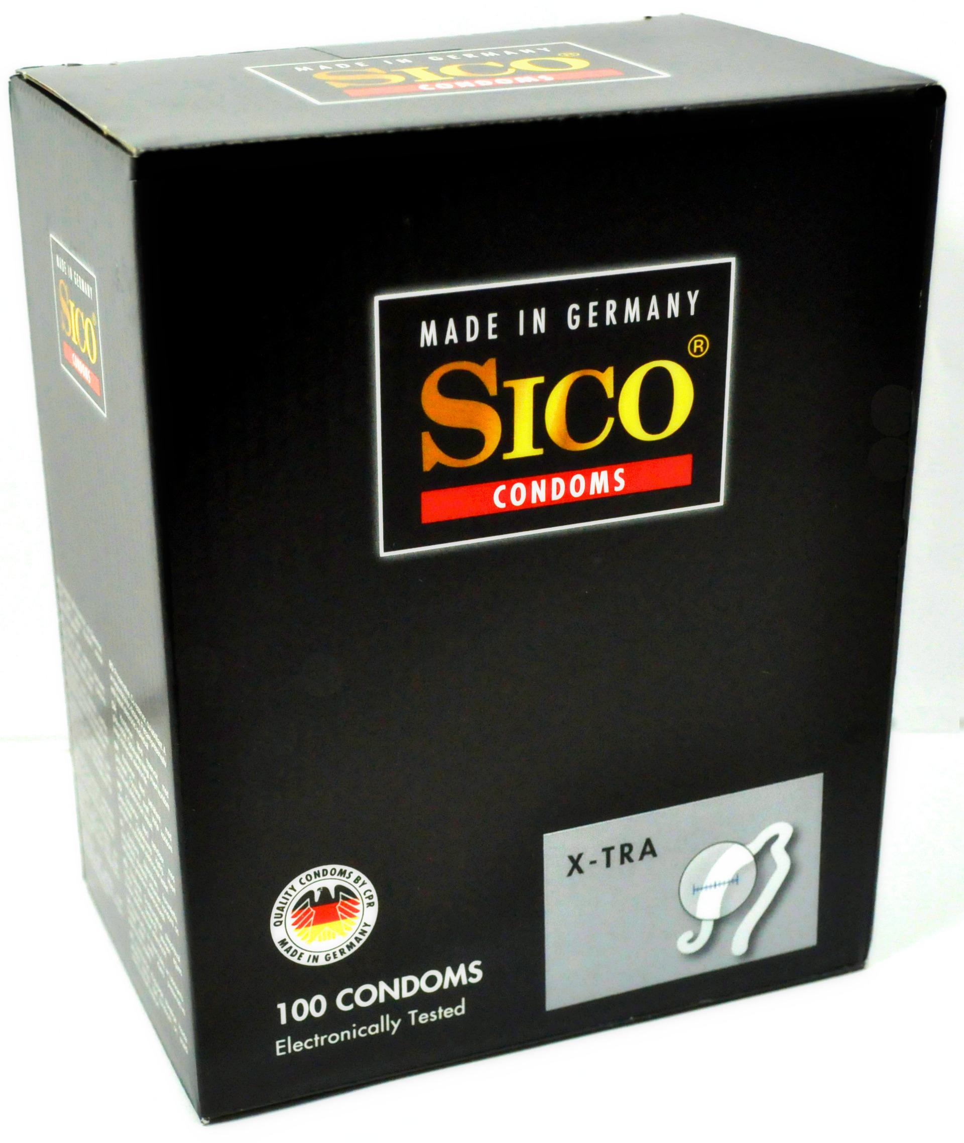 SICO X-TRA, Extra Strong, Latex, Clear, 18 cm (7 in), Ø 5,2 cm (2,0 in ...